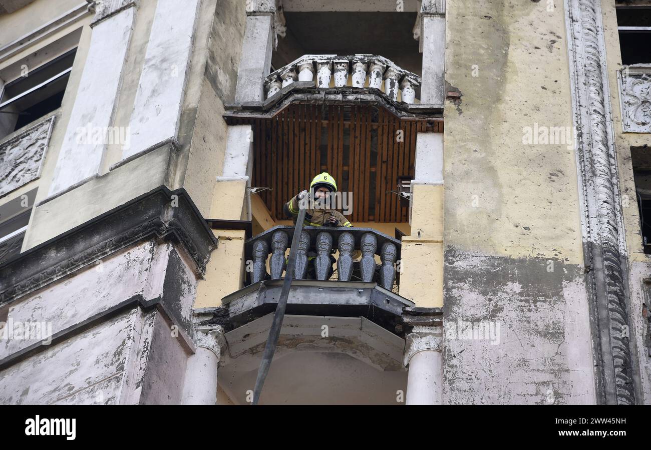 Kyiv, Ukraine. 21st Mar, 2024. KYIV, UKRAINE - MARCH 21, 2024 - A ...