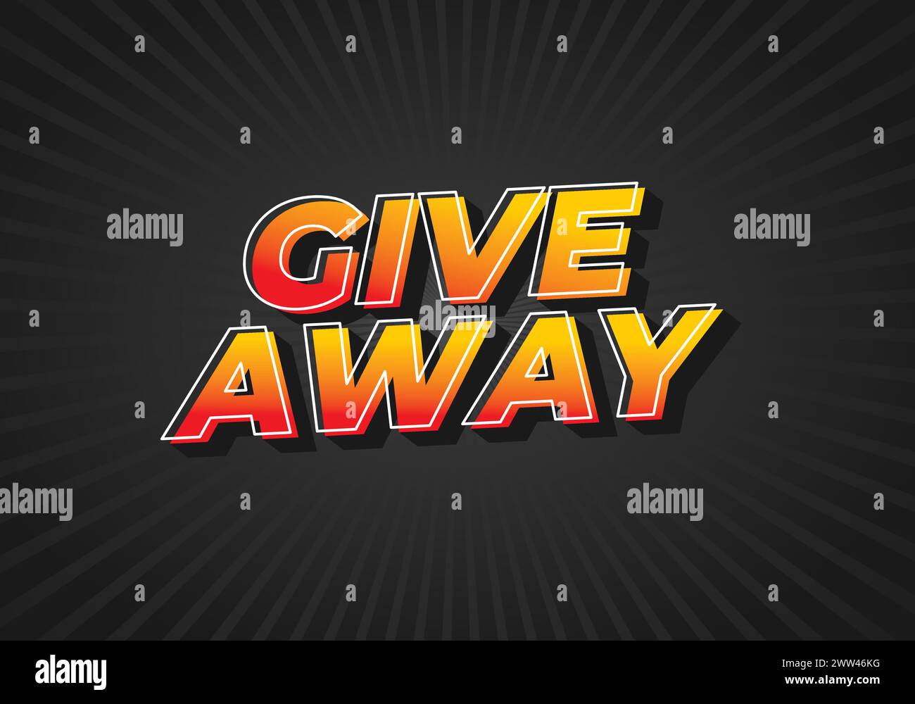 Free giveaway poster Stock Vector Images - Alamy