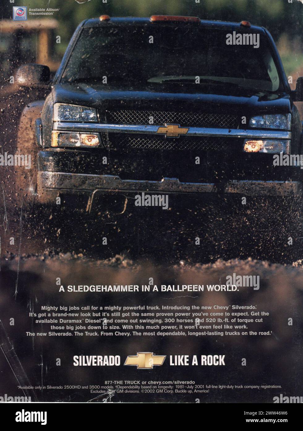 Vintage "Time" magazine 20 January 2003 issue advert, USA Stock Photo ...