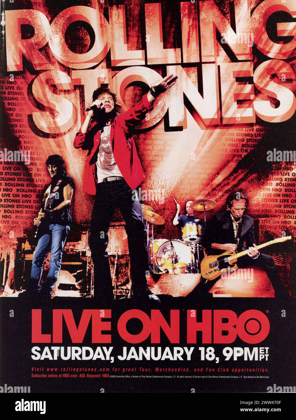 Vintage "Time" magazine 20 January 2003 issue advert, USA Stock Photo ...