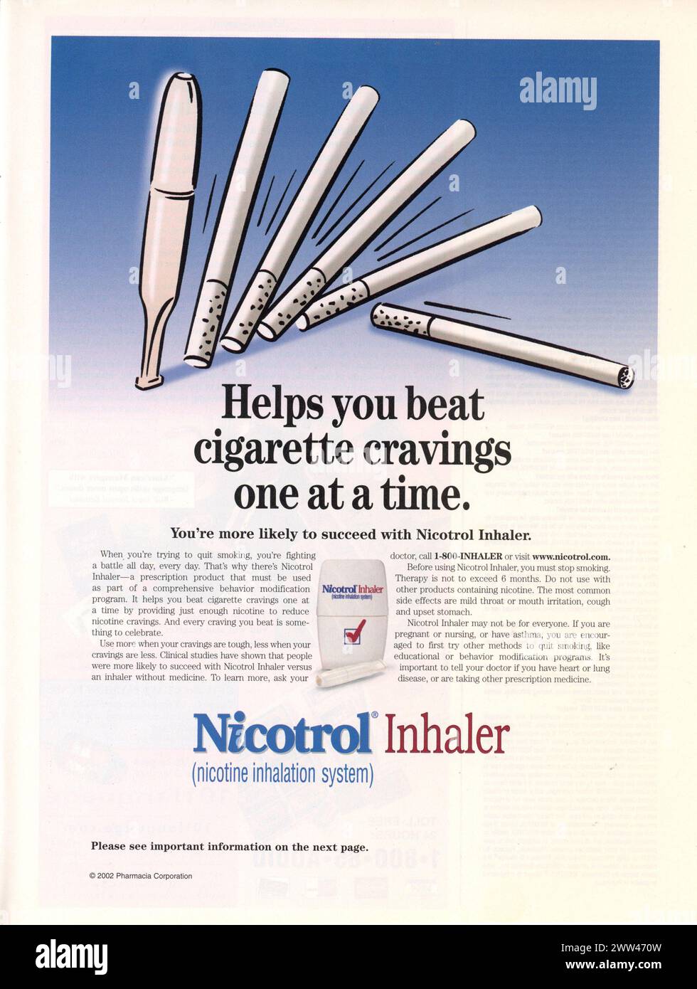 Vintage "Time" magazine 20 January 2003 issue advert, USA Stock Photo ...