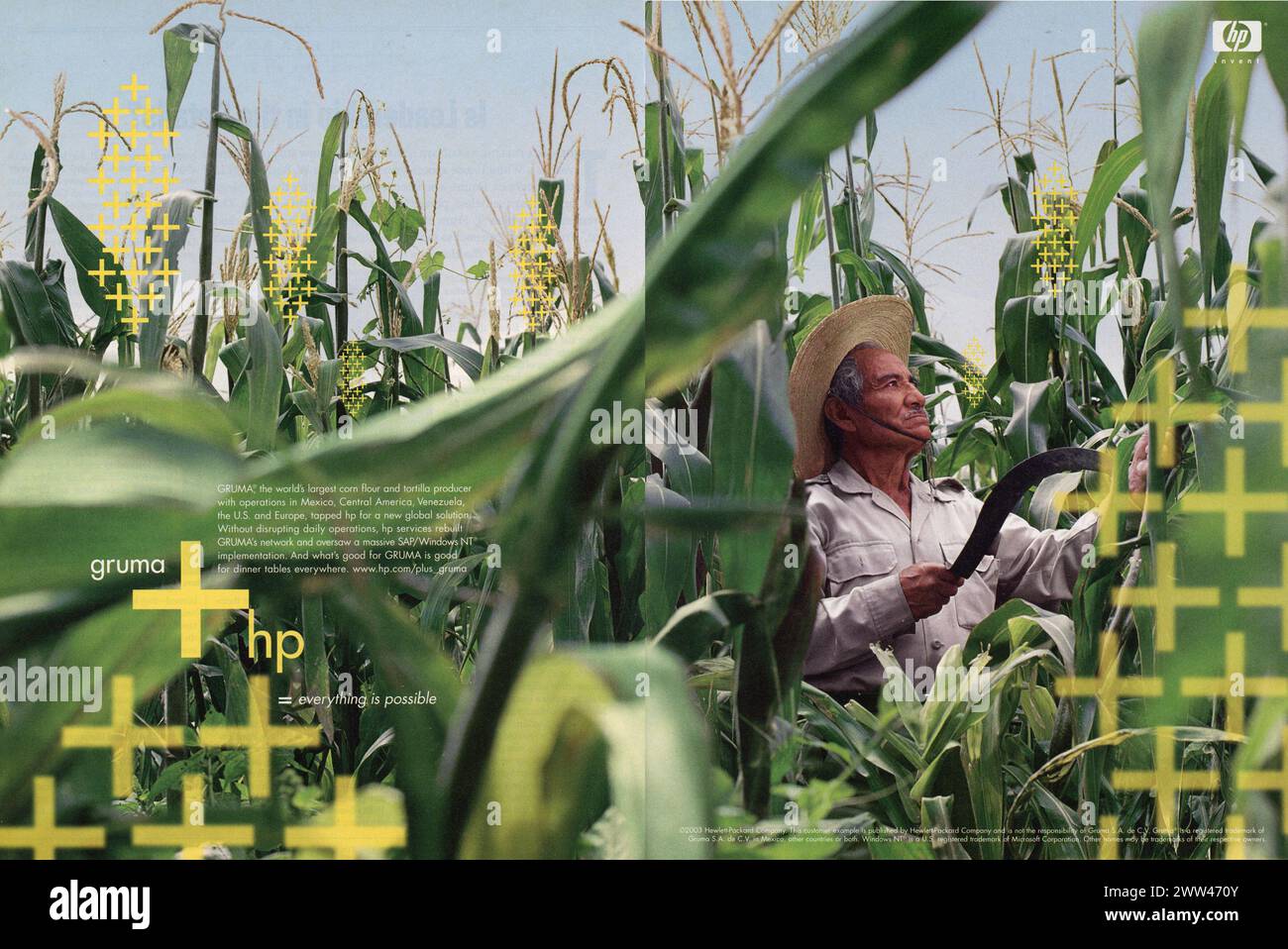 Vintage "Time" magazine 20 January 2003 issue advert, USA Stock Photo ...
