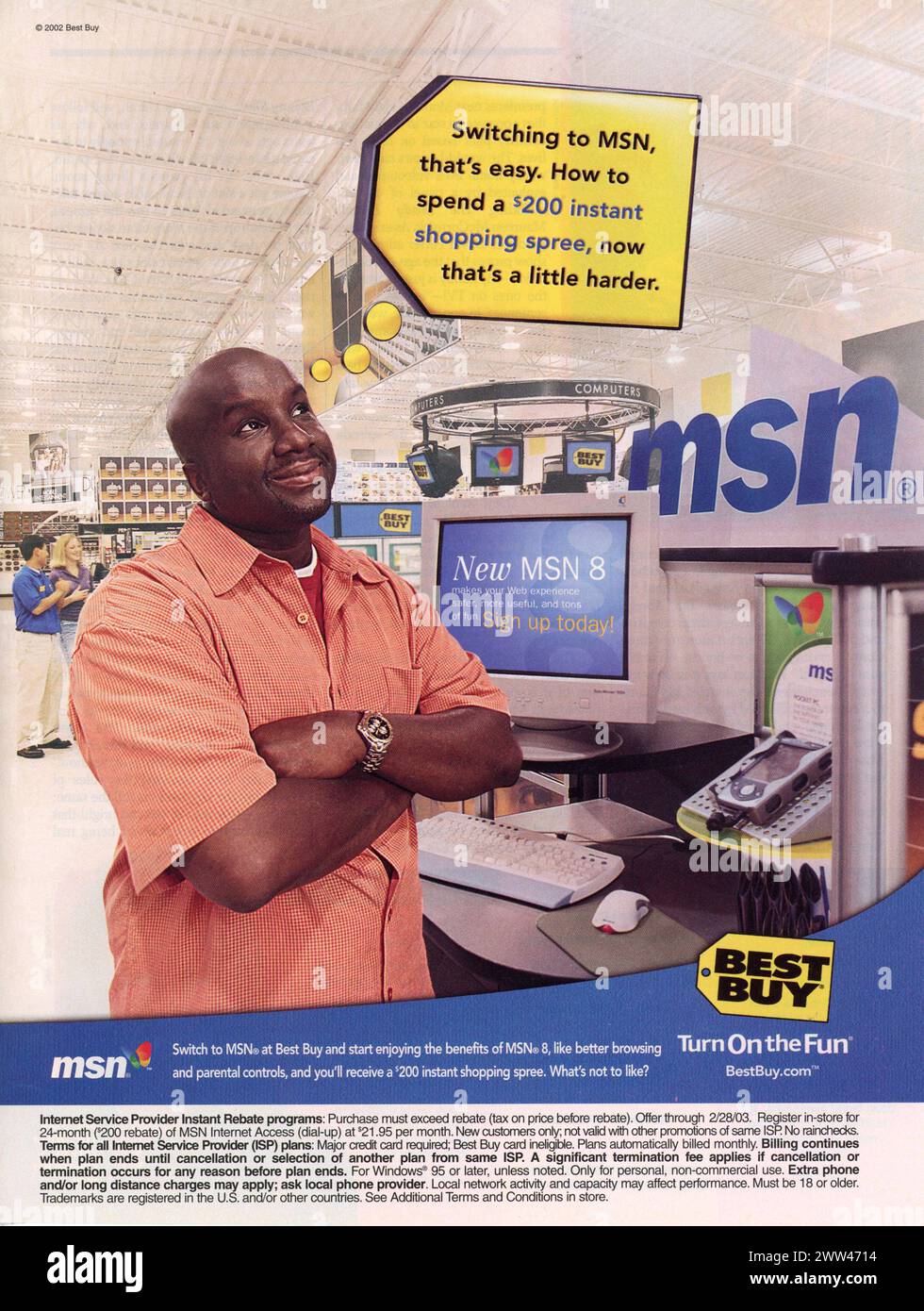 Vintage "Time" magazine 20 January 2003 issue advert, USA Stock Photo ...