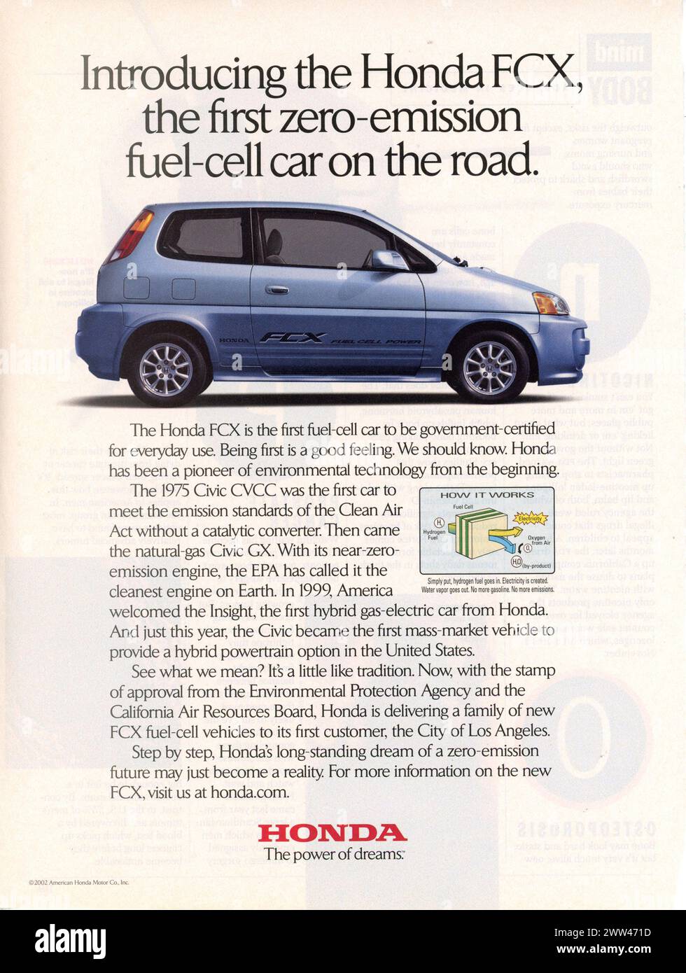 Vintage "Time" magazine 20 January 2003 issue advert, USA Stock Photo ...