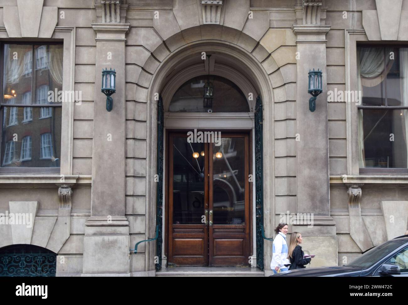 London, UK. 21st Mar, 2024. General view of the men-only Garrick Club ...