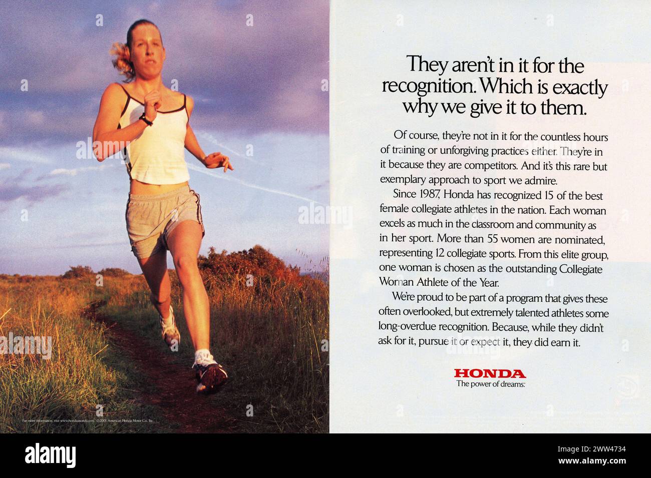 Vintage "Time" magazine 21 January 2002 issue advert, USA Stock Photo ...