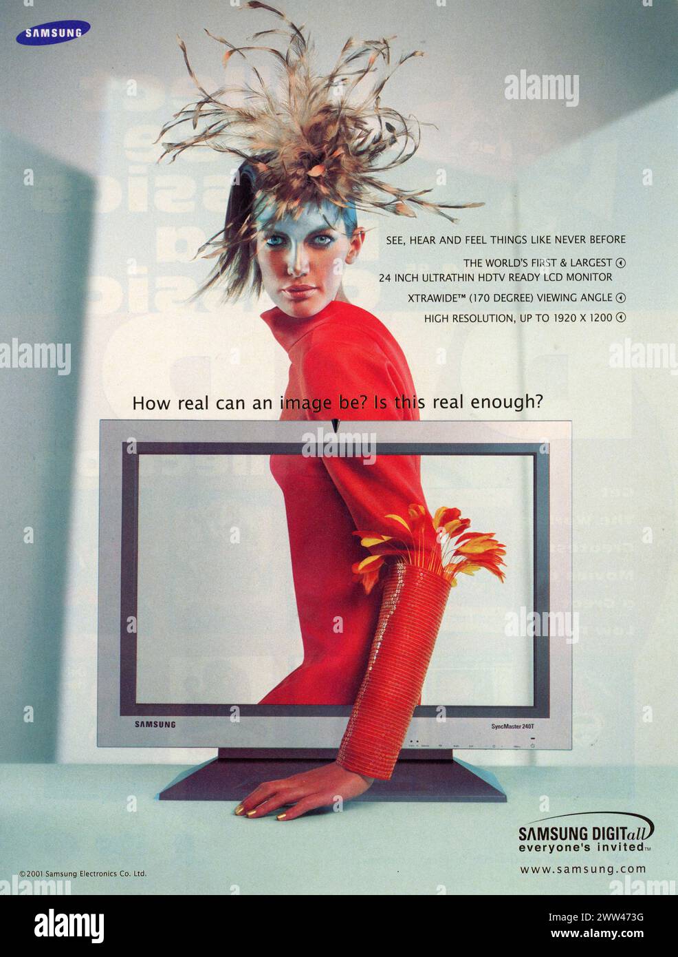 Vintage "Time" magazine 21 January 2002 issue advert, USA Stock Photo ...