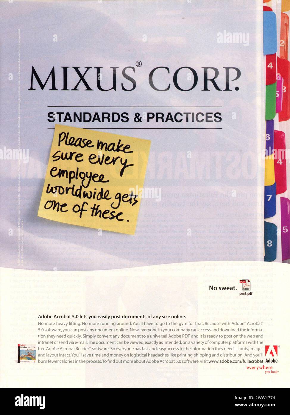 Vintage "Time" magazine 21 January 2002 issue advert, USA Stock Photo ...