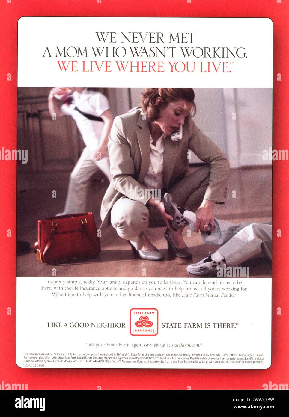 Vintage "Time" magazine 15 April 2002 issue advert, USA Stock Photo - Alamy