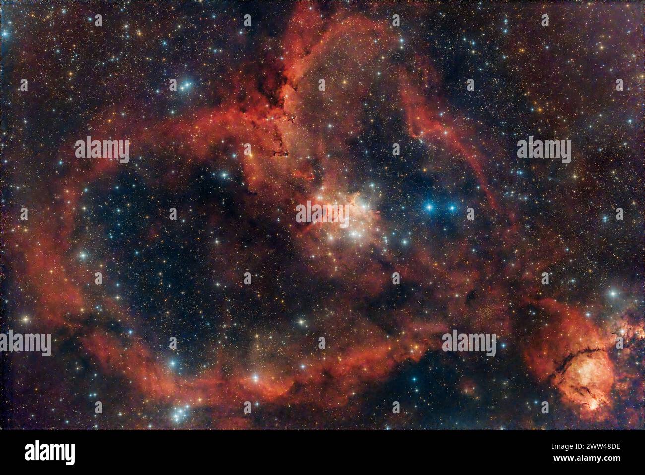 The heart nebula Stock Photo - Alamy