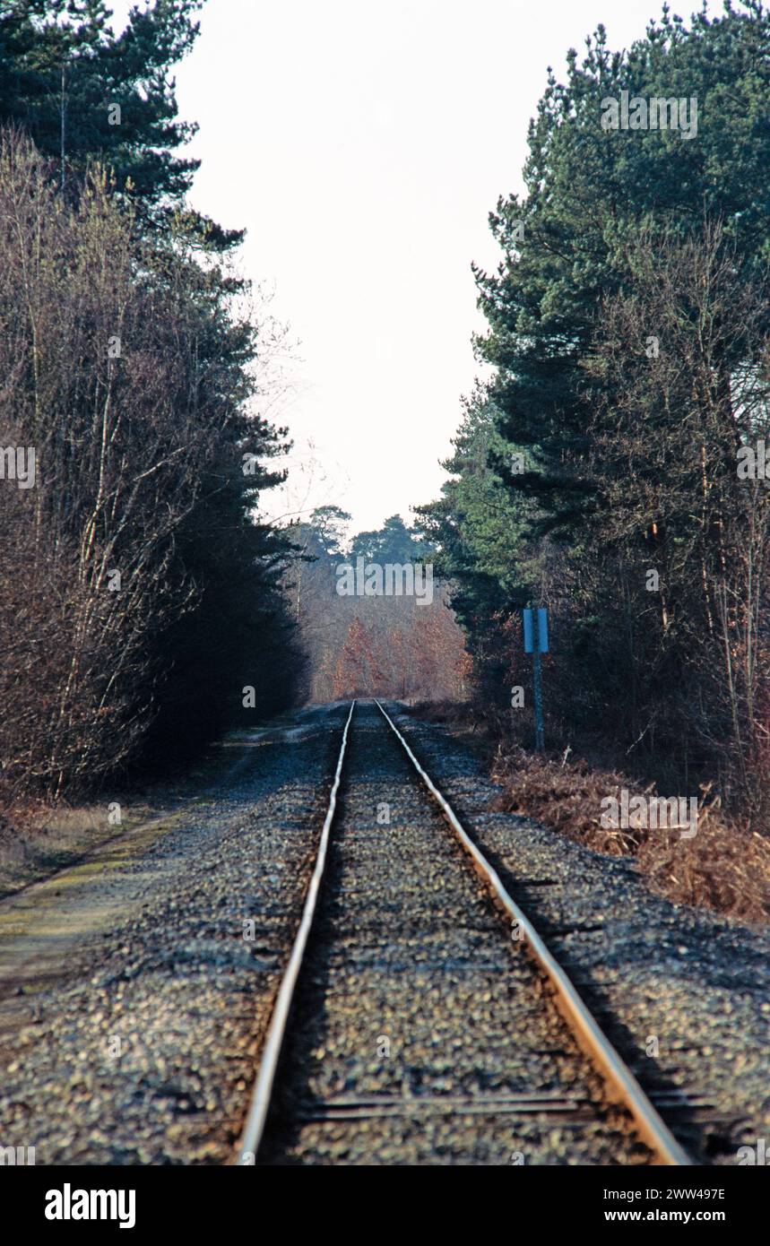 Railway track in the Compiegne region, France Stock Photo - Alamy