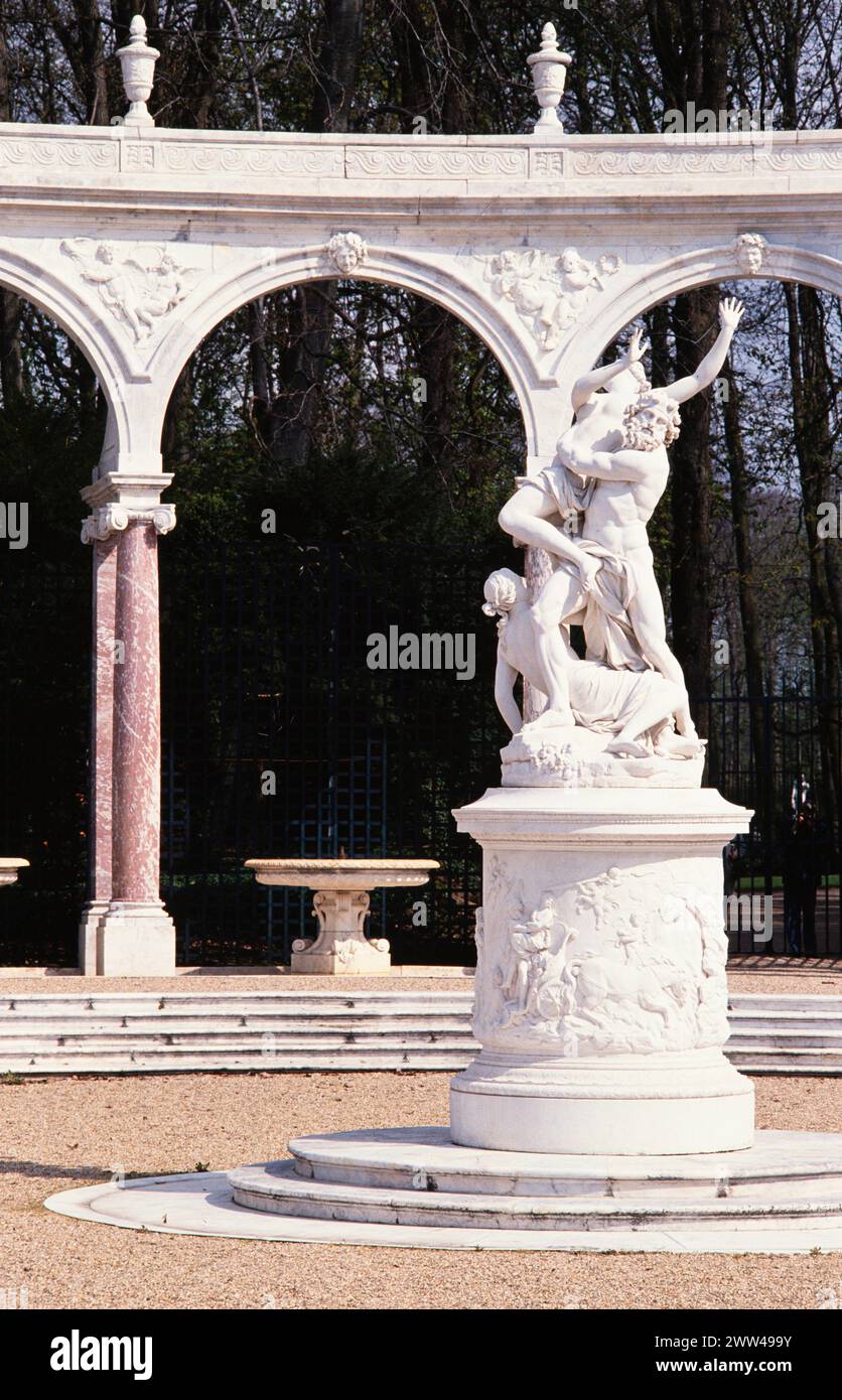 Sculpture from the garden of Versailles representing the kidnapping of ...