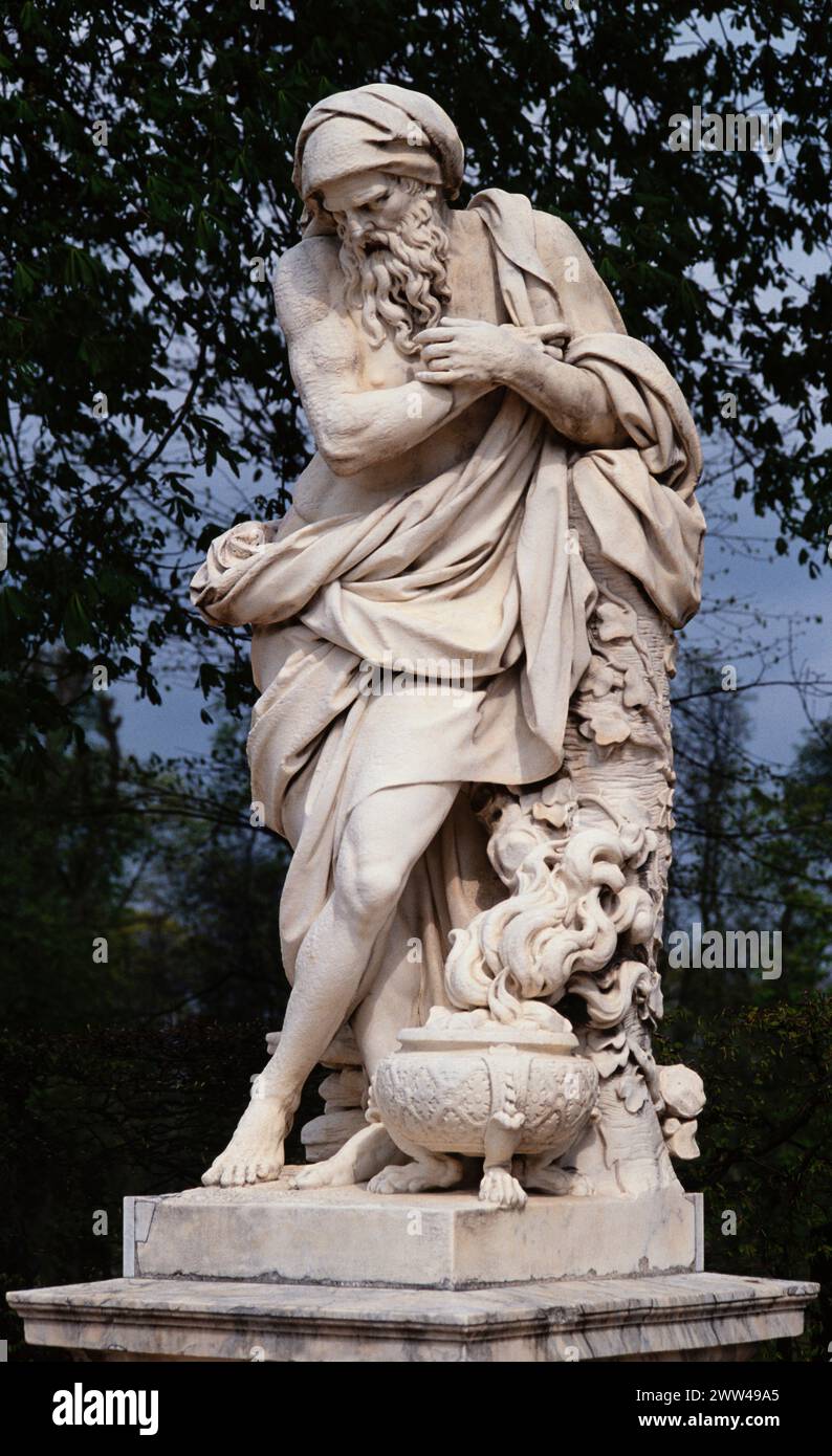 Winter by François Girardon. The sculpture represents winter coldness ...