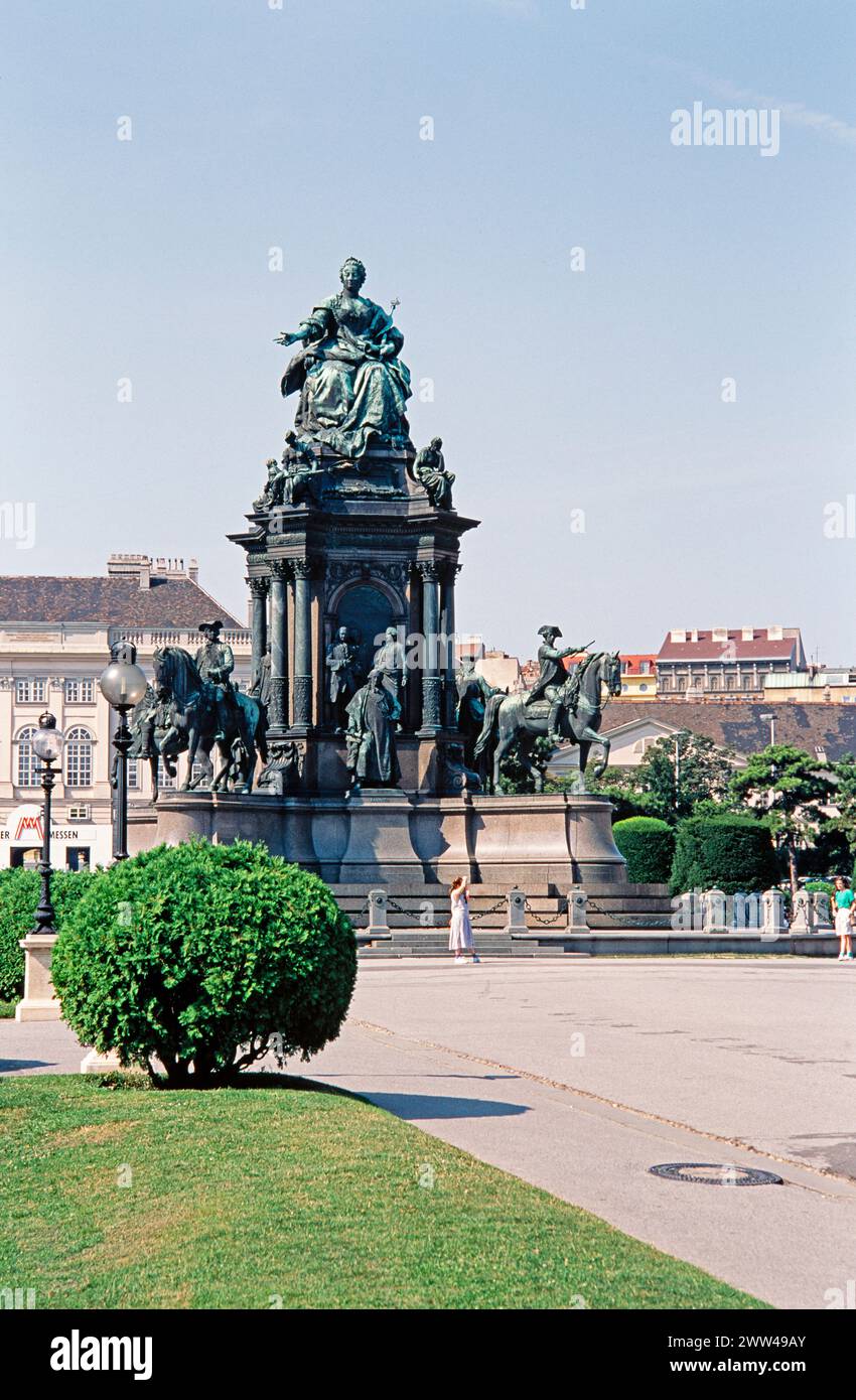 Maria Theresa Monument in Vienna, Austria. One of the most important ...