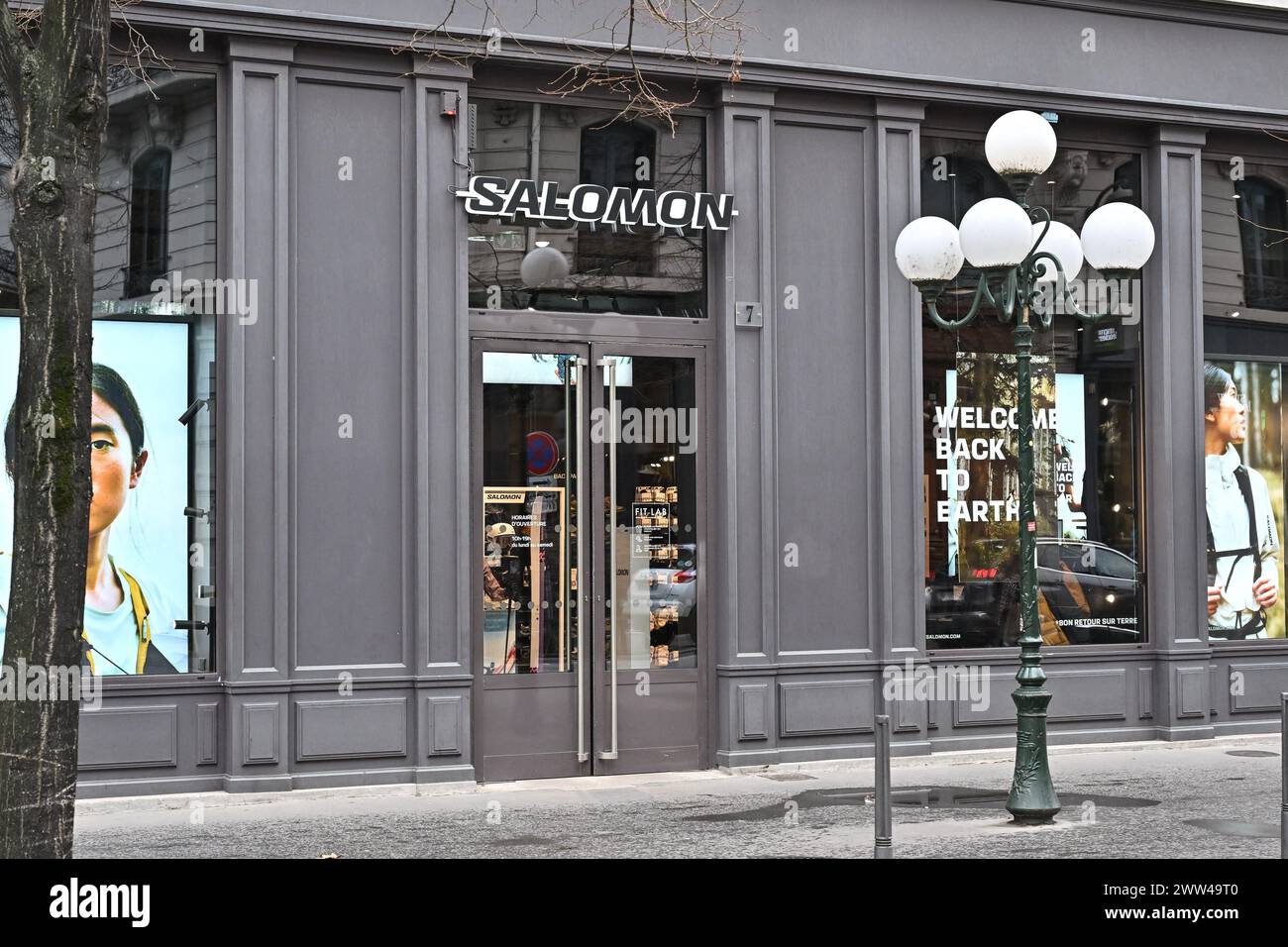 Salomon Illustration of commercial signs and shops in Lyon, France on ...