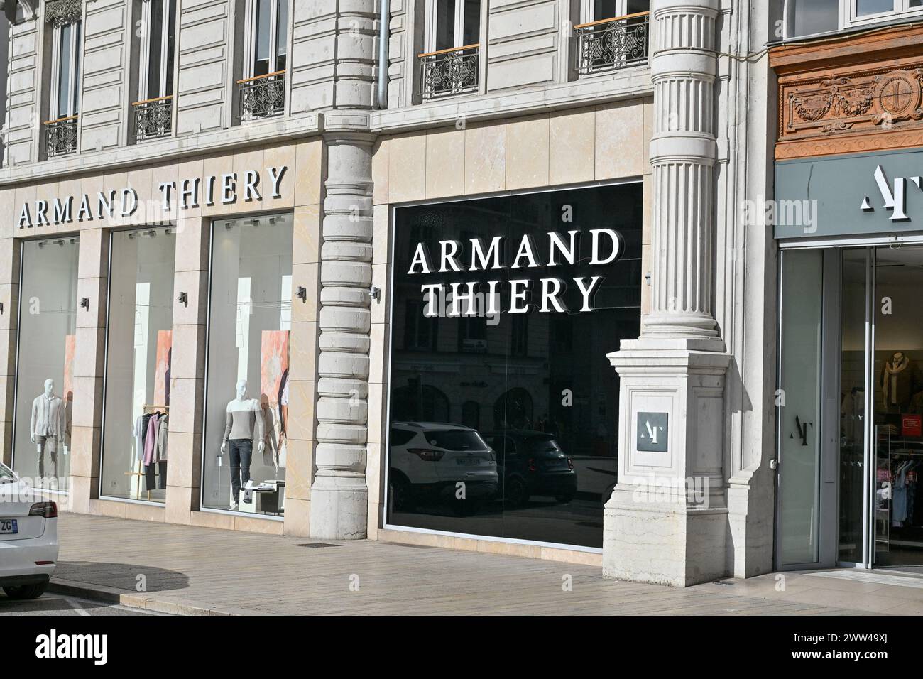Armand Thiery Illustration of commercial signs and shops in Lyon ...