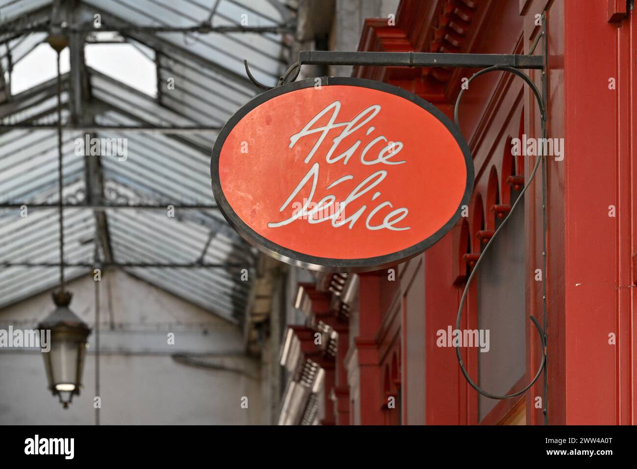 Lyon, France. 16th Feb, 2024. Alice Delice Illustration of commercial ...