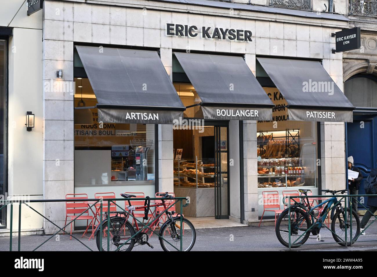 Eric Kayser Illustration of commercial signs and shops in Lyon, France ...