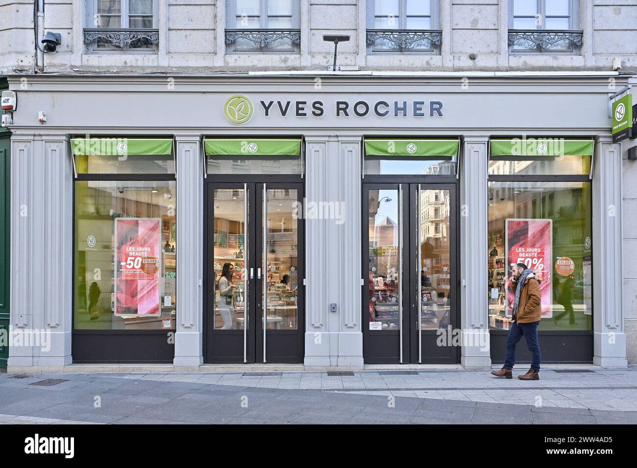 Lyon, France. 27th Jan, 2024. Yves Rocher Illustration of commercial ...