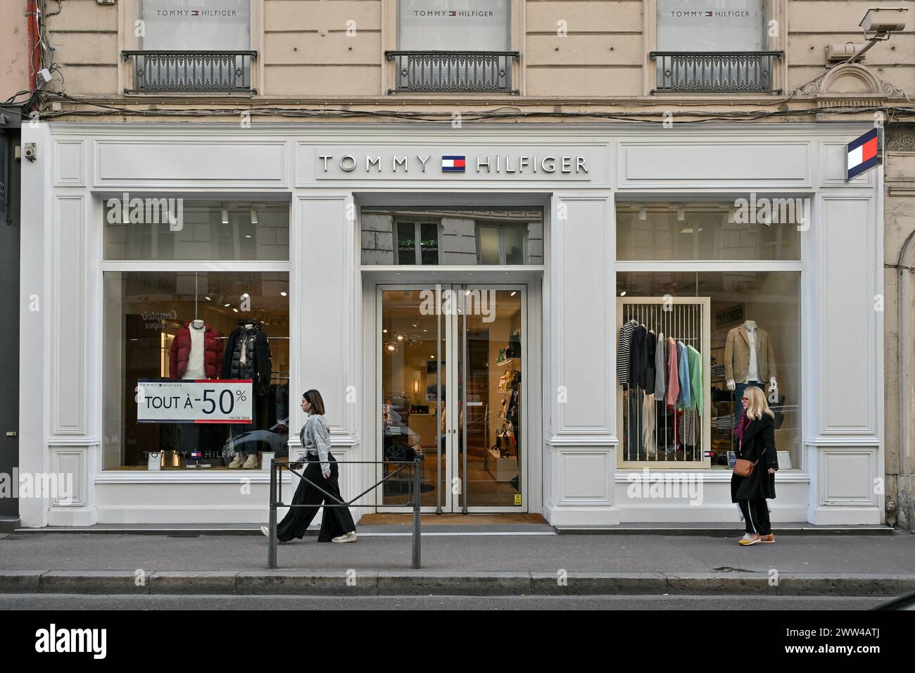 Lyon, France. 16th Feb, 2024. Tommy HIlfiger Illustration of commercial ...