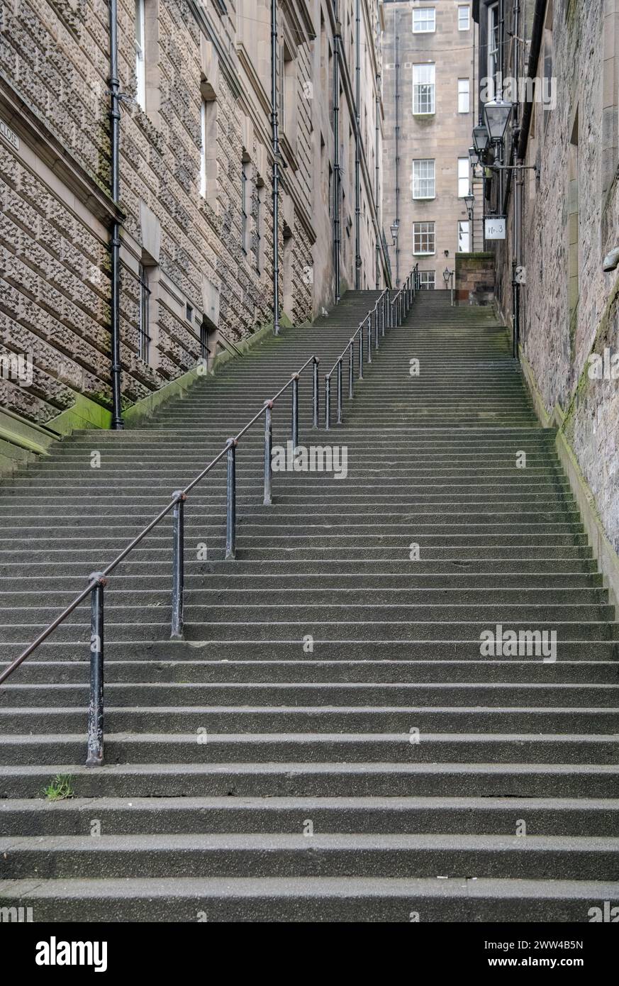 The steps of Warriston's Close, Edinburgh, Scotland, UK Stock Photo - Alamy