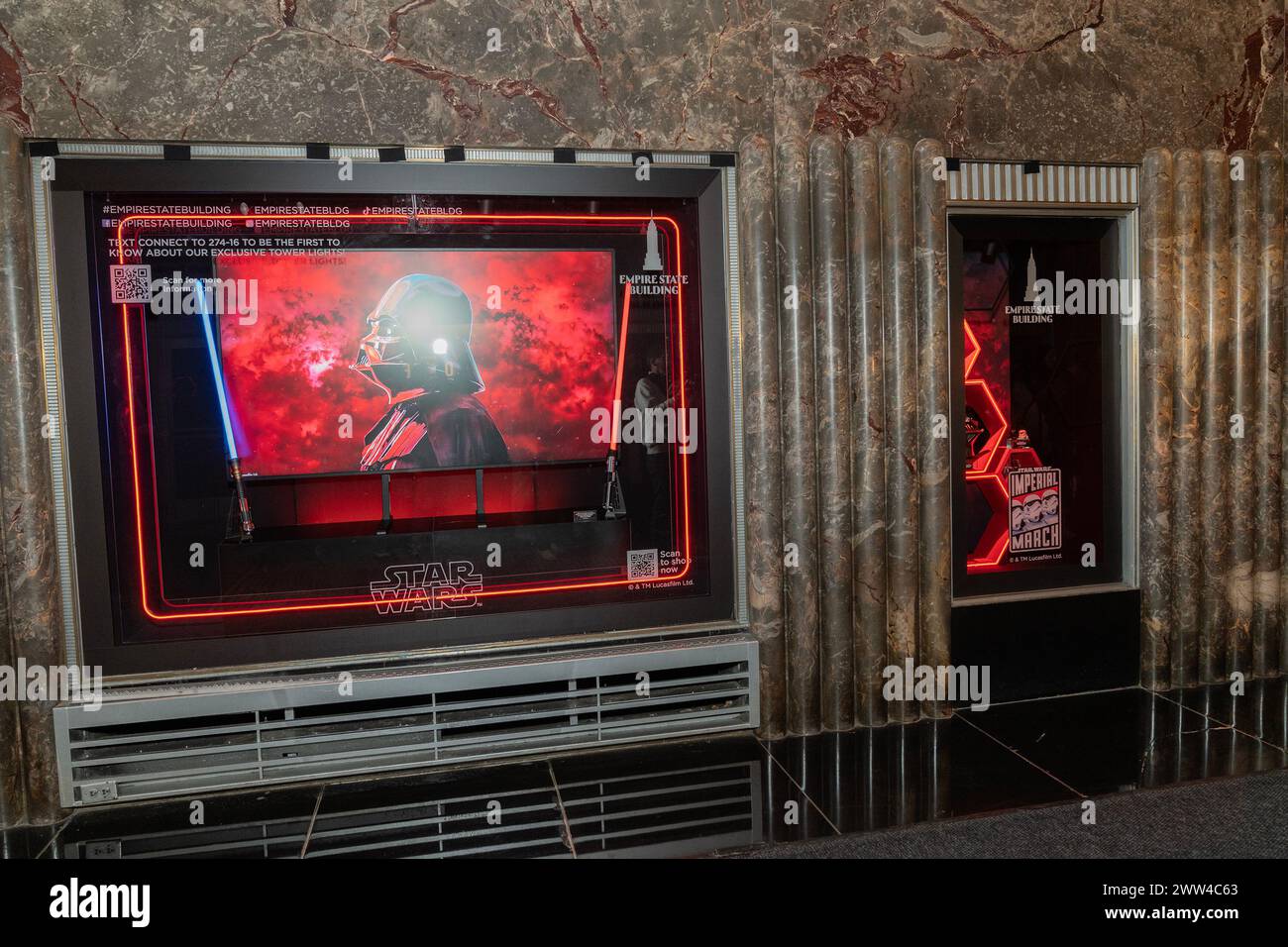 STAR WARS-themed windows unveiling as Hayden Christensen visits Empire ...