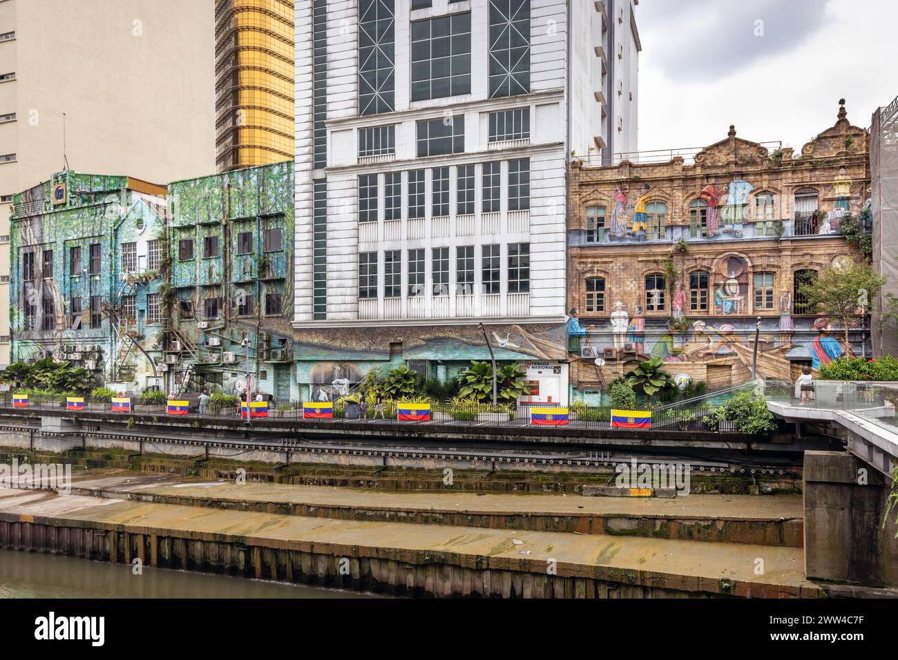 Murals by River of Life (Klang River) , Kuala Lumpur, Malaysia Stock ...