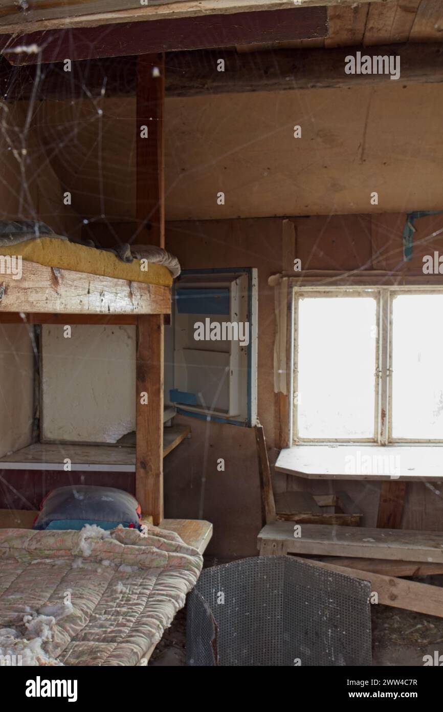 Old abandoned rural home interior Stock Photo - Alamy