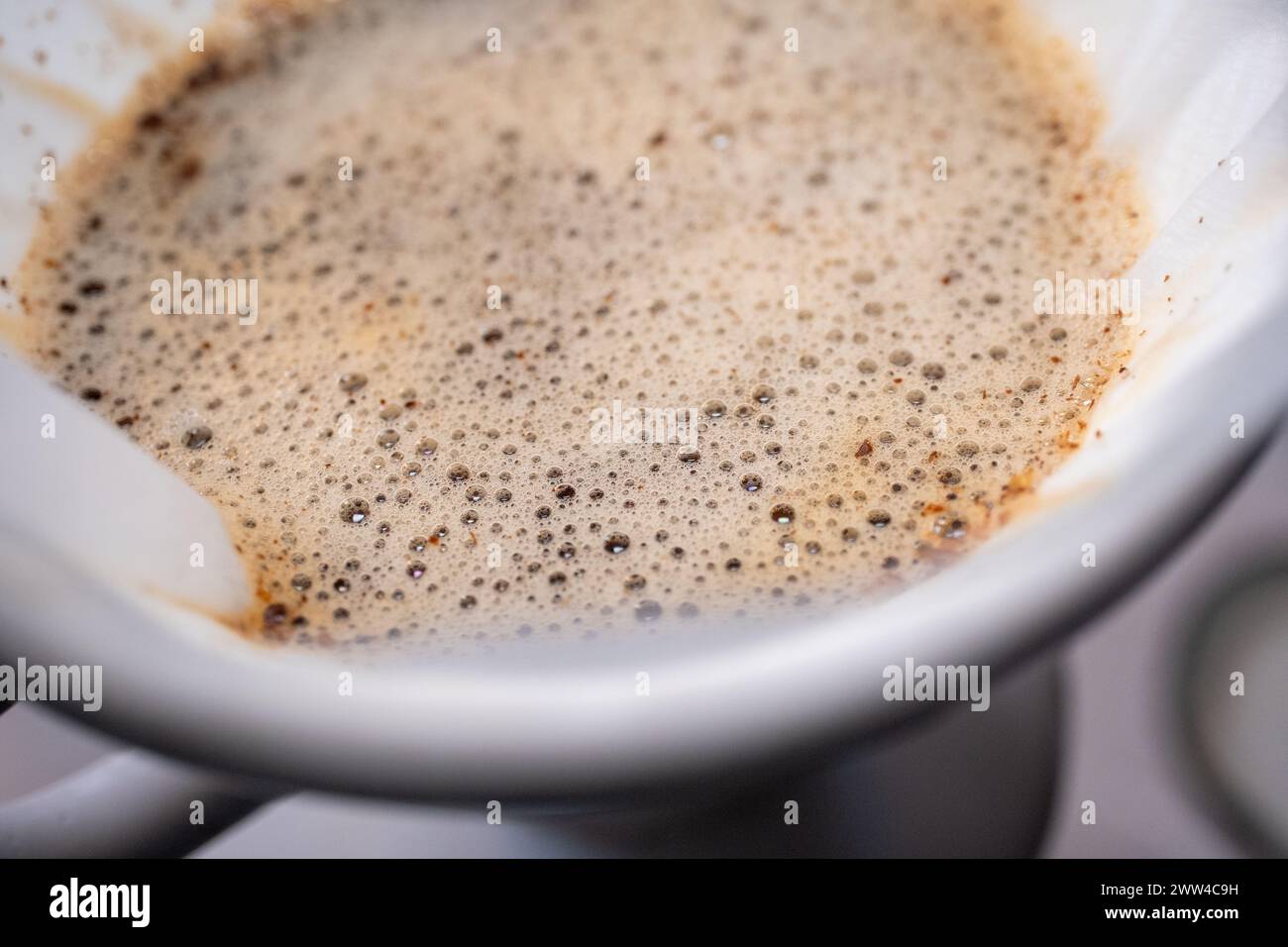 brewing coffee with the v60 method Stock Photo - Alamy