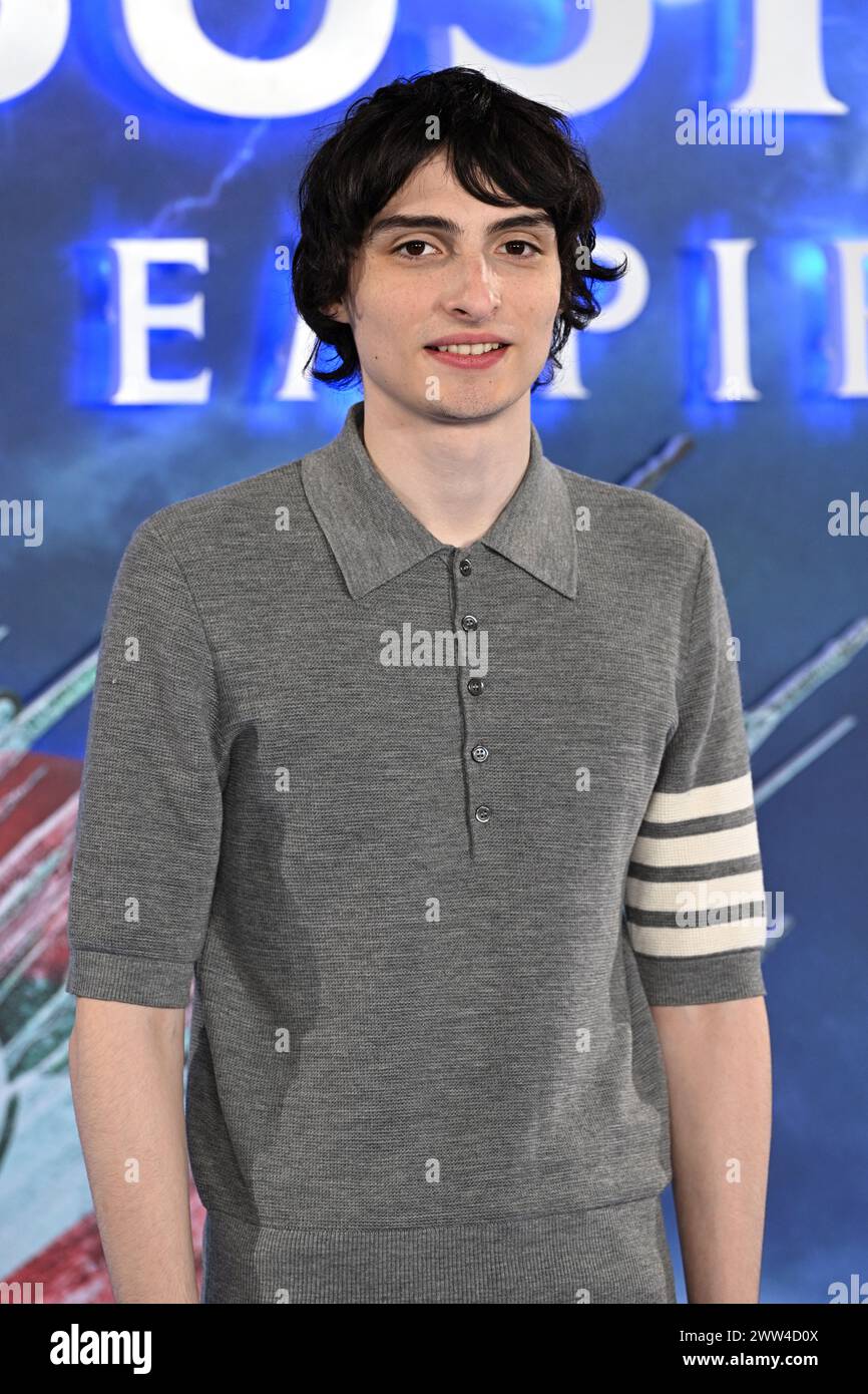 London, UK. 21st Mar, 2024. Finn Wolfhard during a photocall for the ...