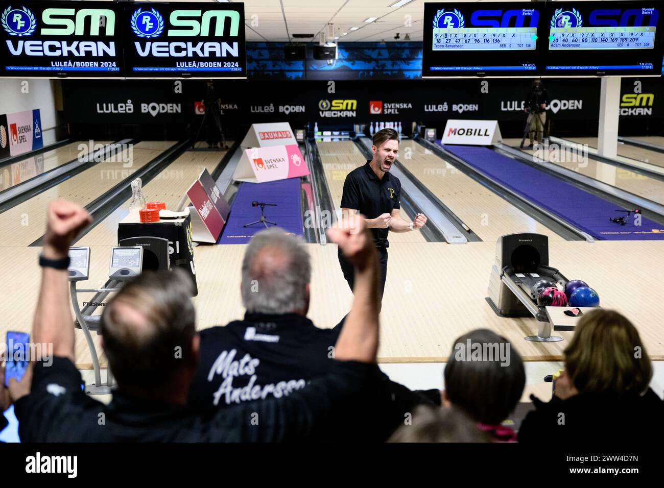 Boden, Sverige. 21st Mar, 2024. 240321 Adam Andersson, Team Pergamon BC ...