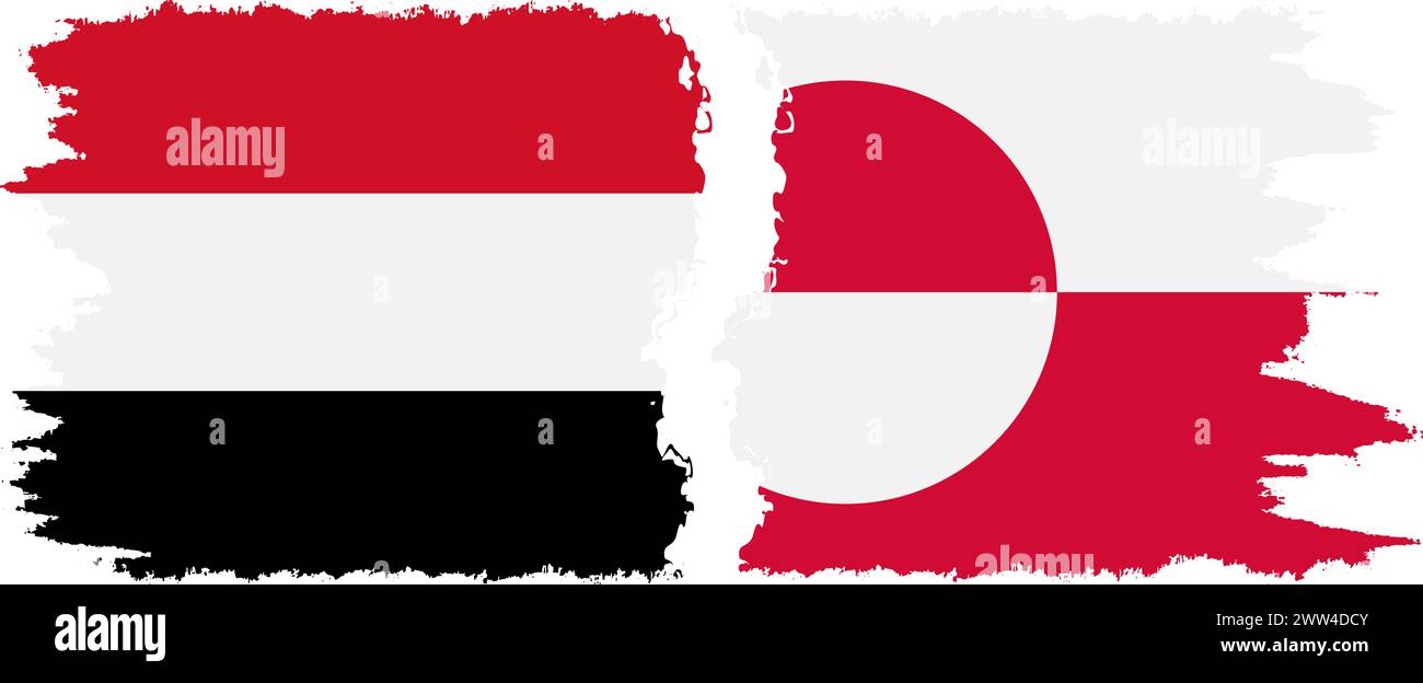 Greenland and Yemen grunge flags connection, vector Stock Vector Image ... Greenland and Yemen grunge flags connection, vector Stock Vector Image ...