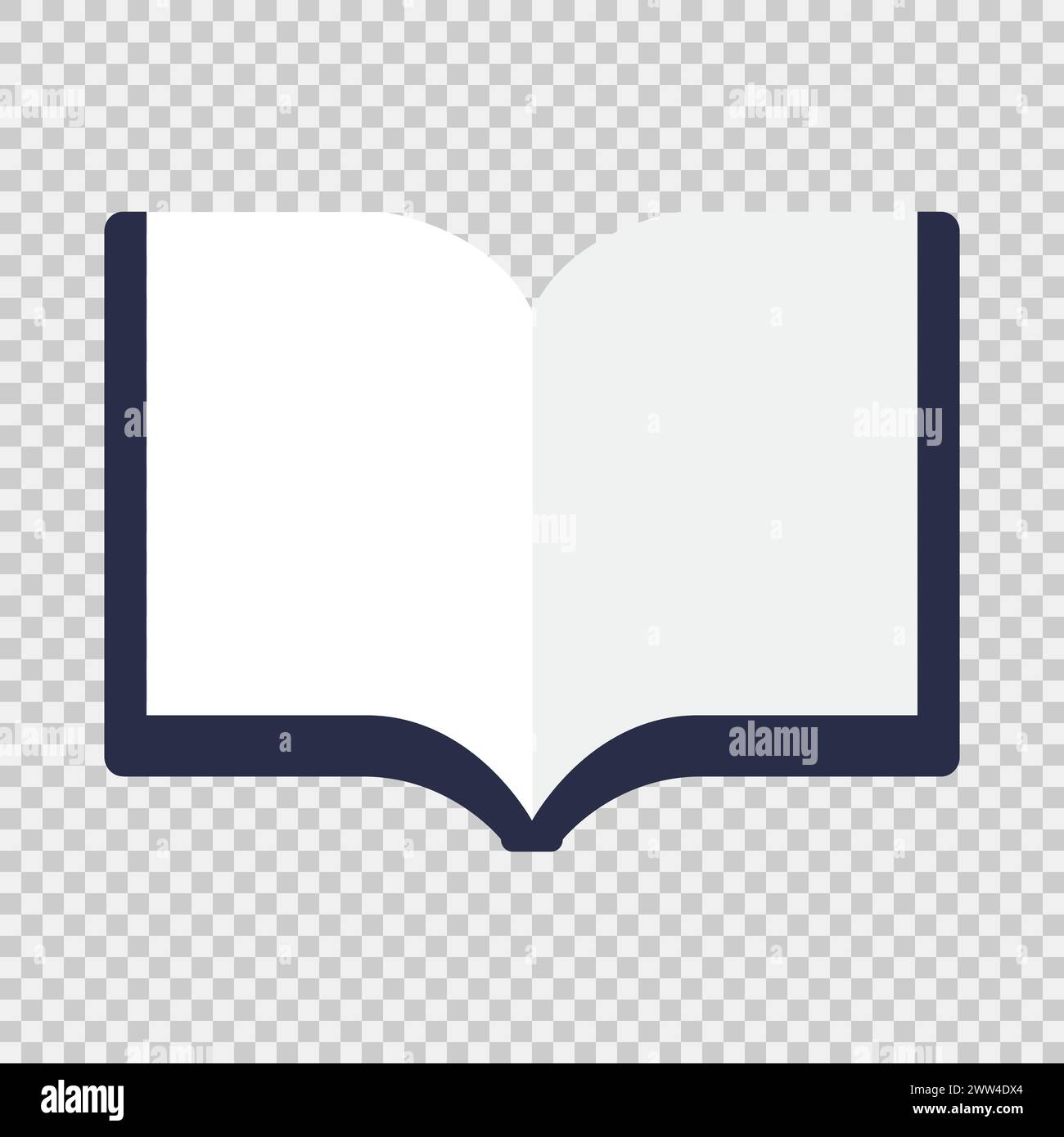 Open book blank pages mock Stock Vector Images - Alamy