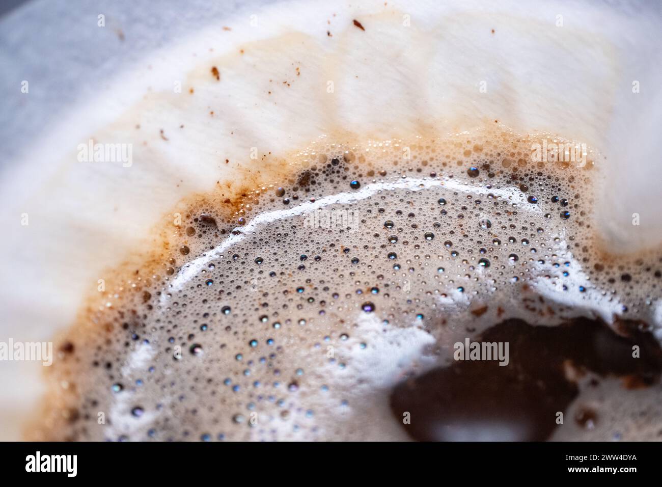brewing coffee with the v60 method Stock Photo - Alamy