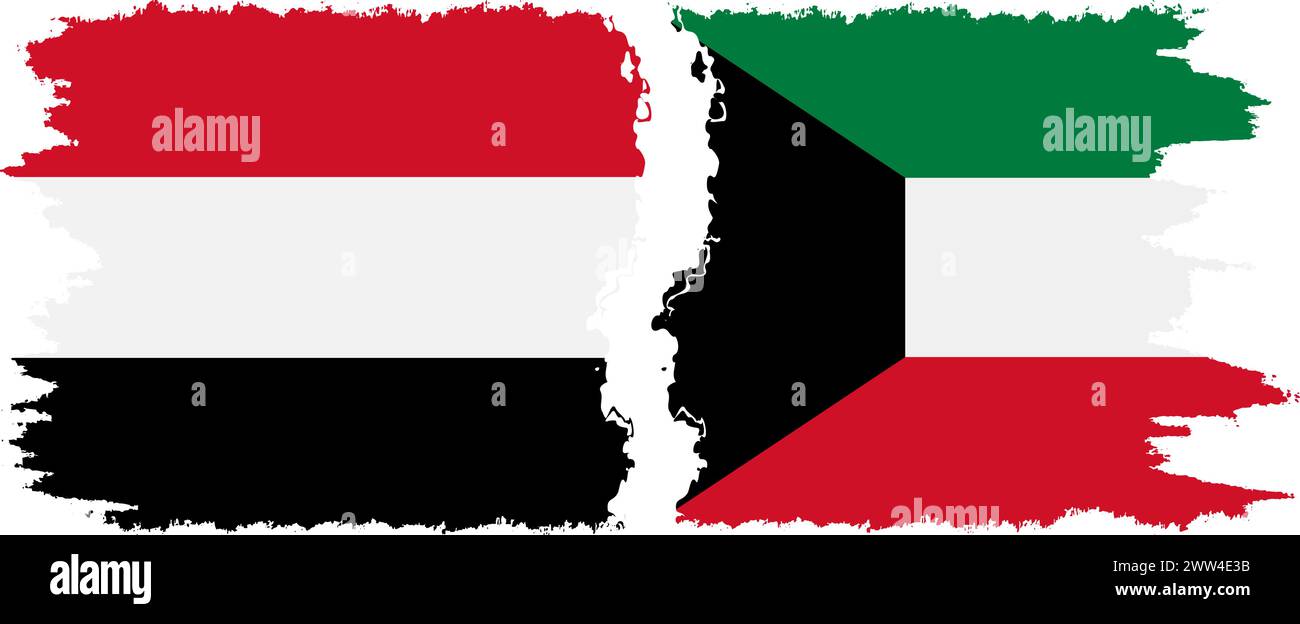 Kuwait yemen flag hi-res stock photography and images - Alamy