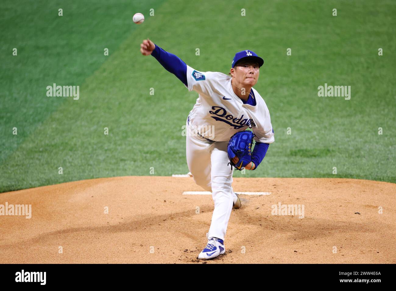 Yoshinobu Yamamoto (Dodgers), MARCH 21, 2024 - Baseball : MLB World Tour Seoul Series opening ...