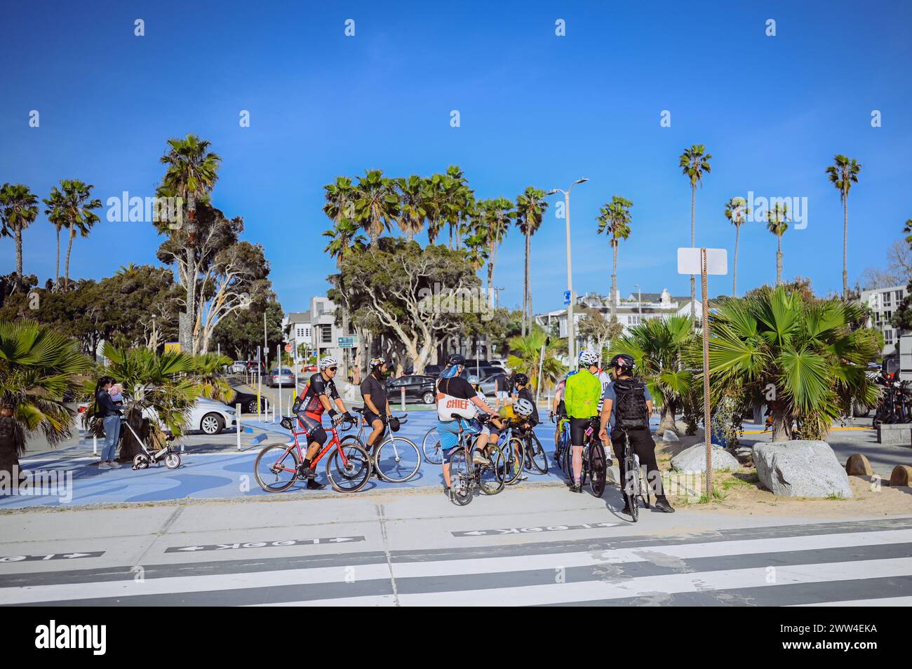 10 March 2024, Los Angeles, USA. Venice beach on a bright sunny day ...