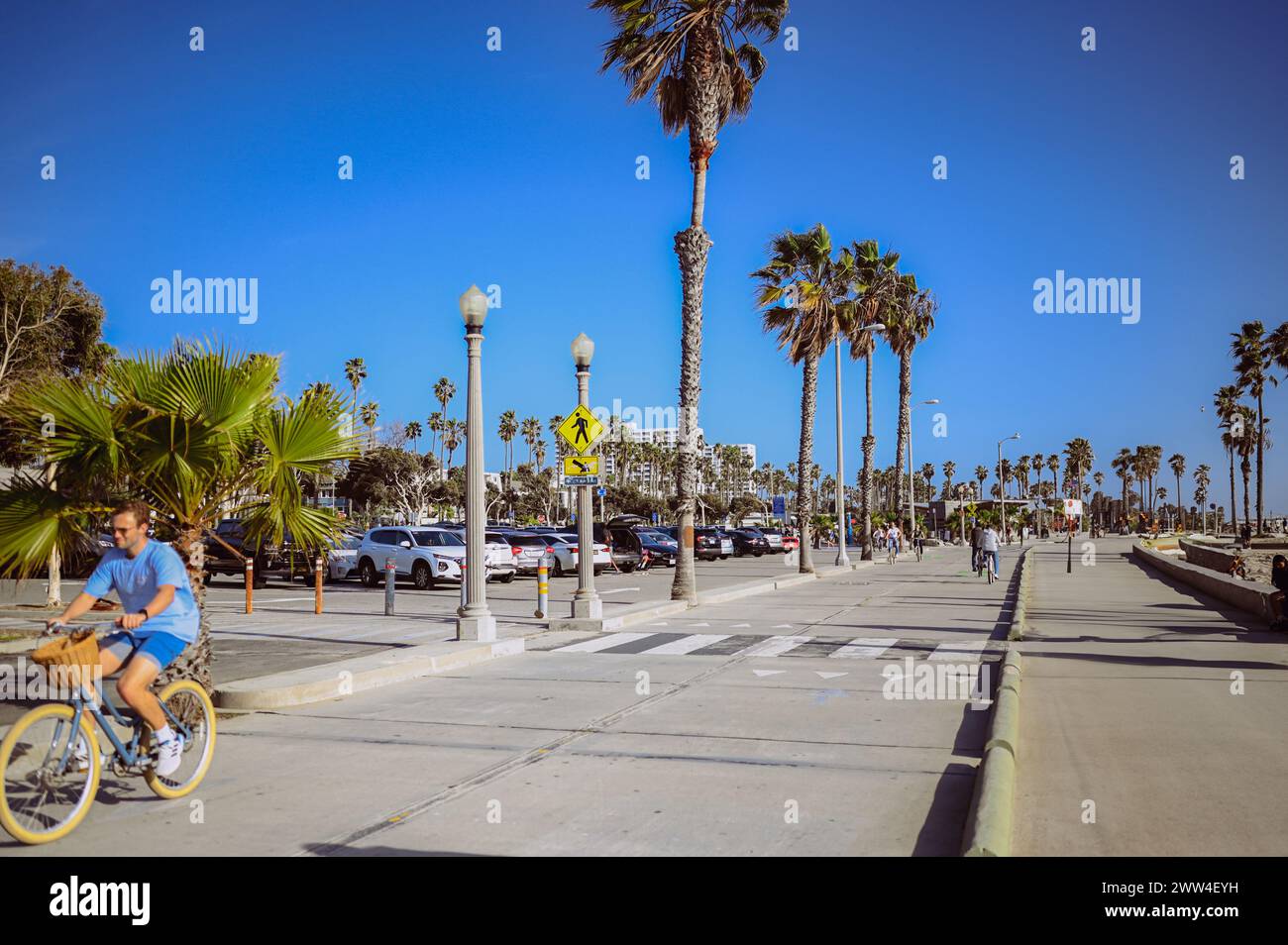 10 March 2024, Los Angeles, USA. Venice beach on a bright sunny day ...