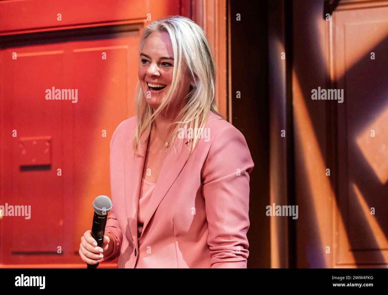 AMSTERDAM - Crime journalist Marieke de Witte during the presentation ...
