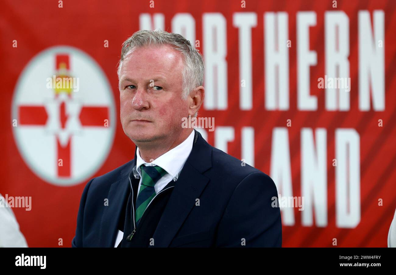 File photo dated 17-10-2023 of Northern Ireland manager Michael O'Neill ...