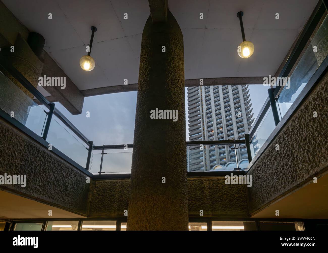 London, UK: Architecture of the Barbican Estate in the City of London ...