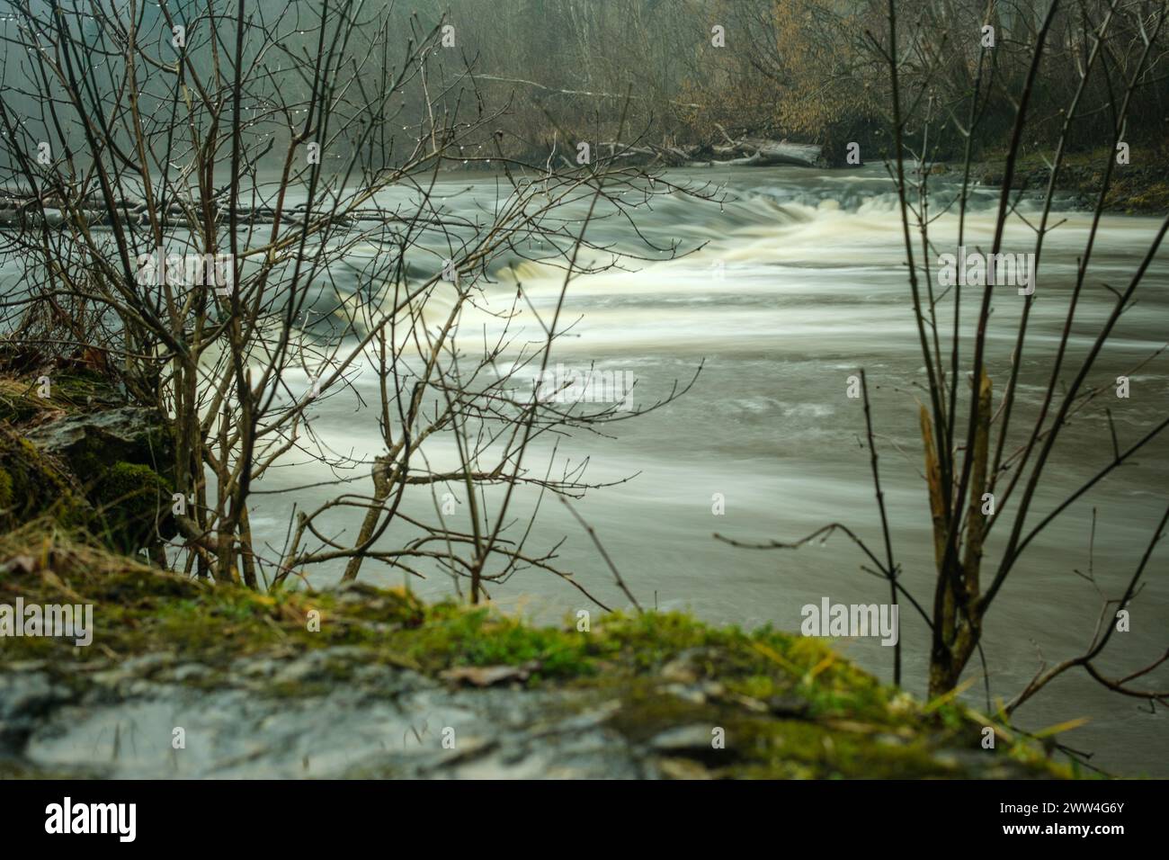 Through the lens of long exposure, Abava Waterfall becomes a ...