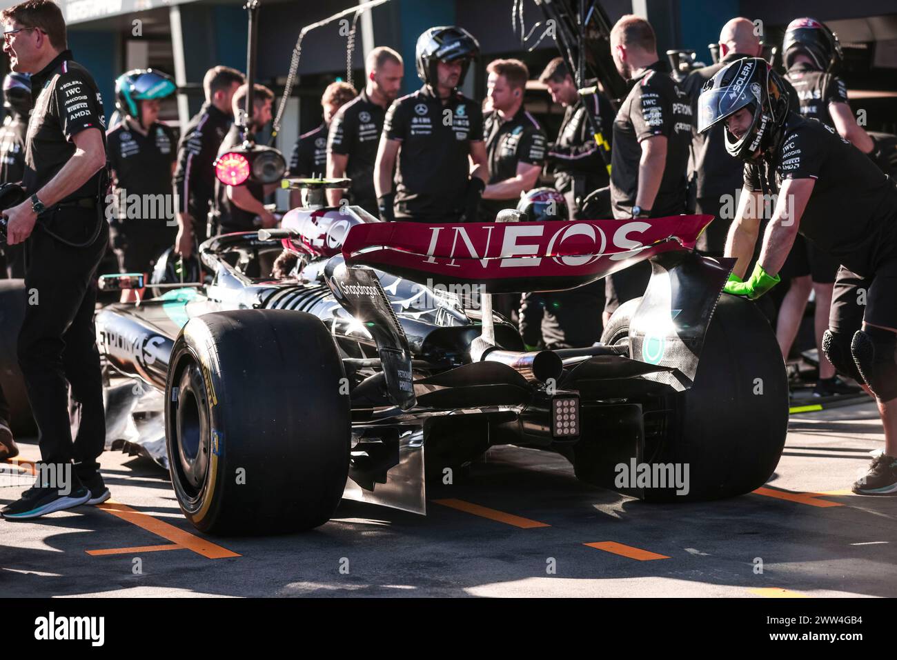 Melbourne, Australia. 21st Mar, 2024. The Mercedes-AMG PETRONAS Formula ...