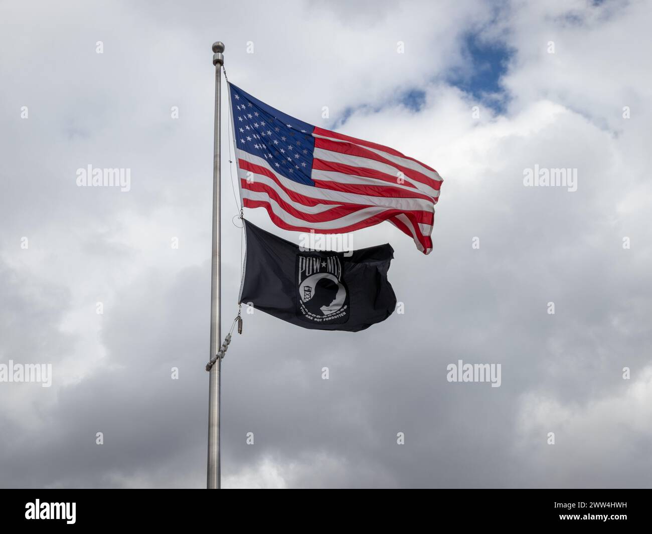 National League of Families POW/MIA flag Stock Photo - Alamy