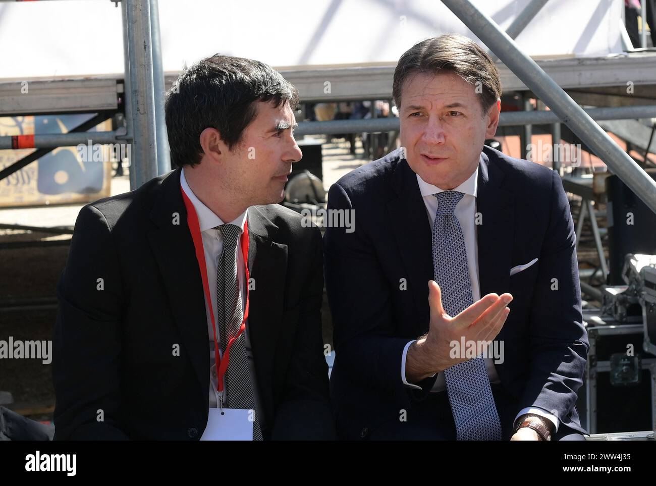 Rome, Italy. 21st Mar, 2024. Rome, Libera demonstration for the 29th ...