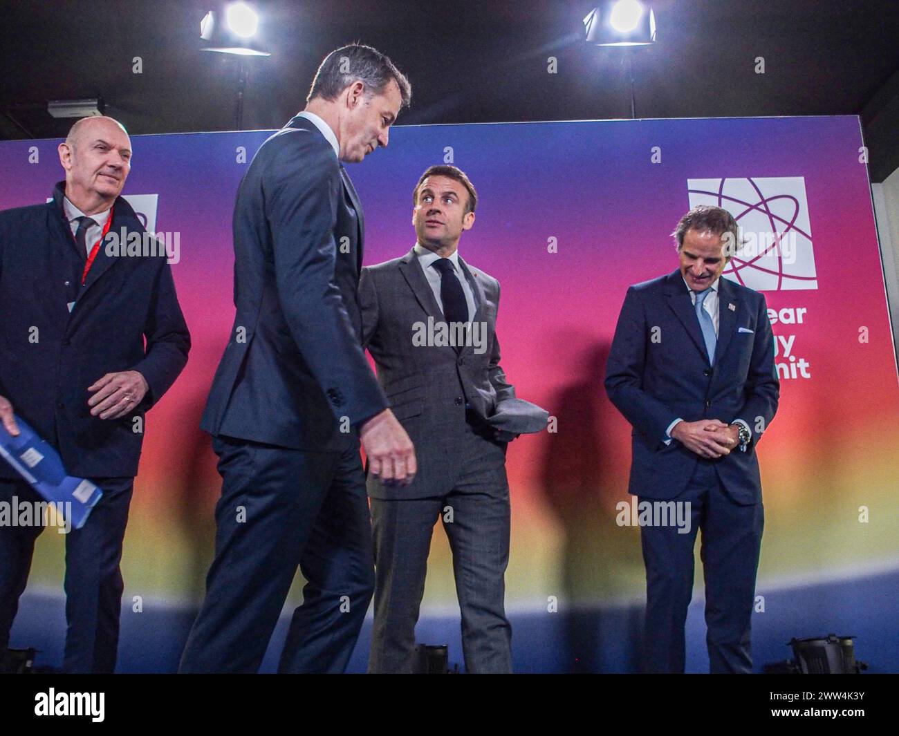 Brussels, Belgium, Belgium. 21st Mar, 2024. RAFAEL GROSSI (R), Director ...