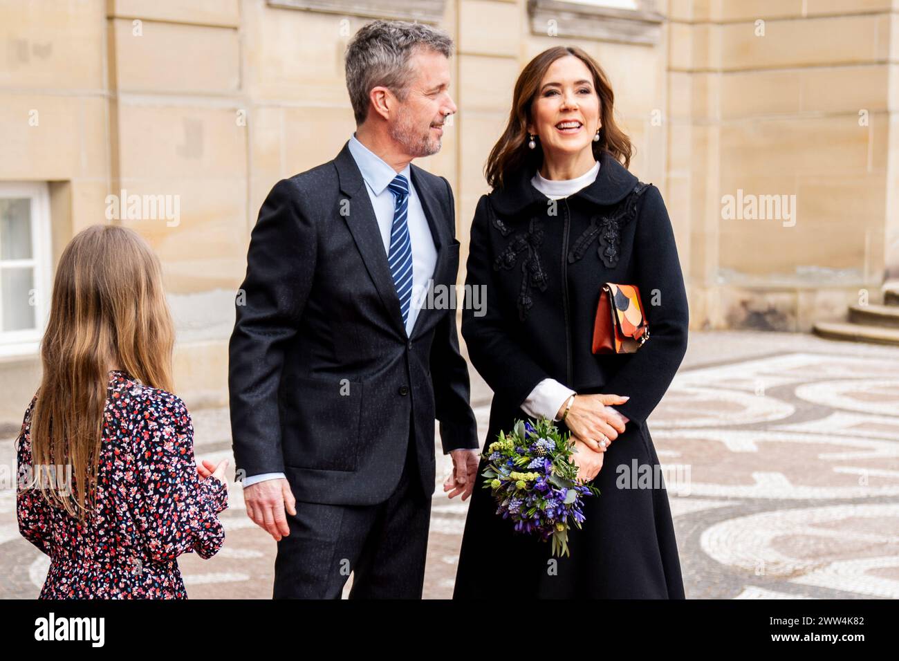 The royal couple, King Frederik X and Queen Mary, arrive at the opening ...