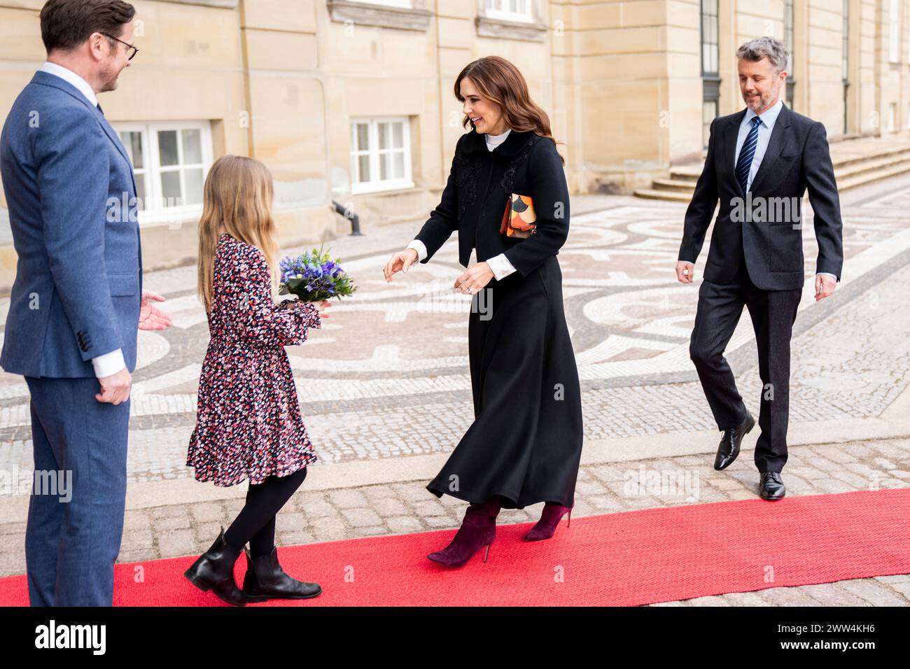 The royal couple, King Frederik X and Queen Mary, arrive at the opening ...
