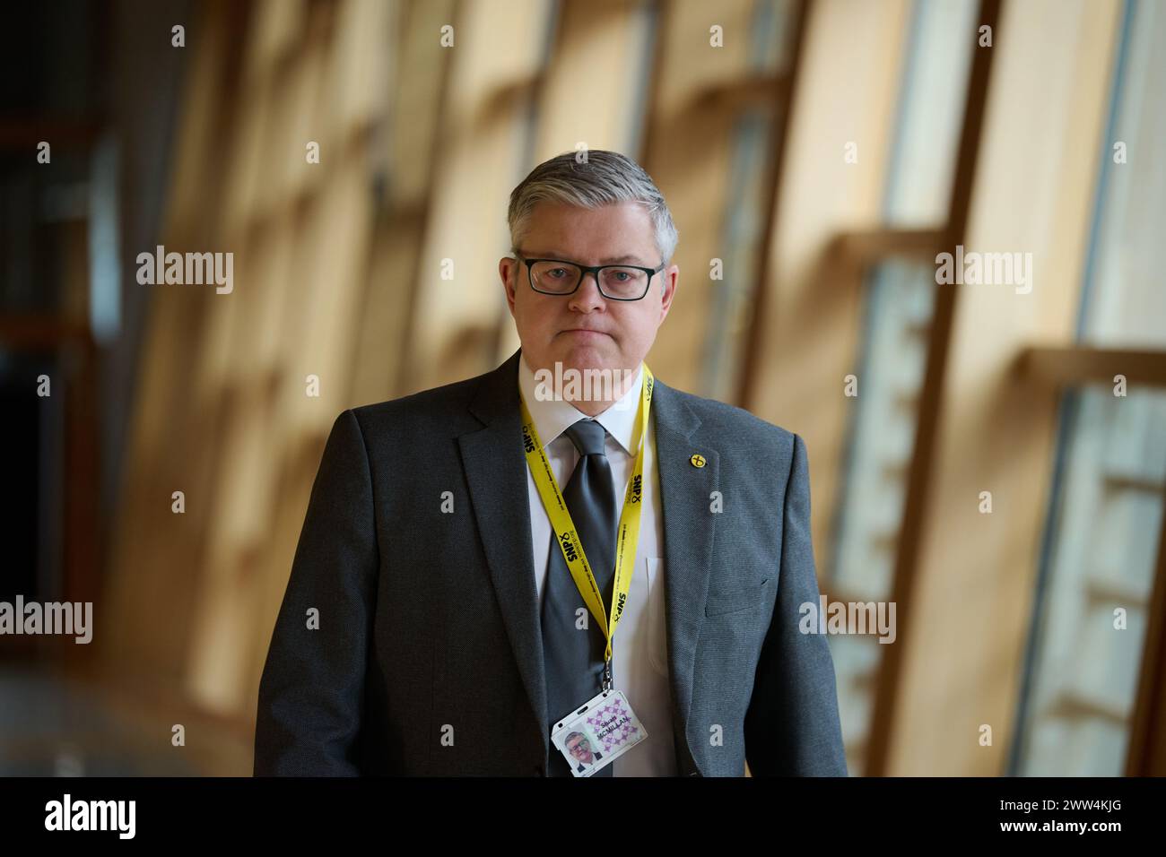 Edinburgh Scotland, UK 21 March 2024. Stuart McMillan MSP at the ...