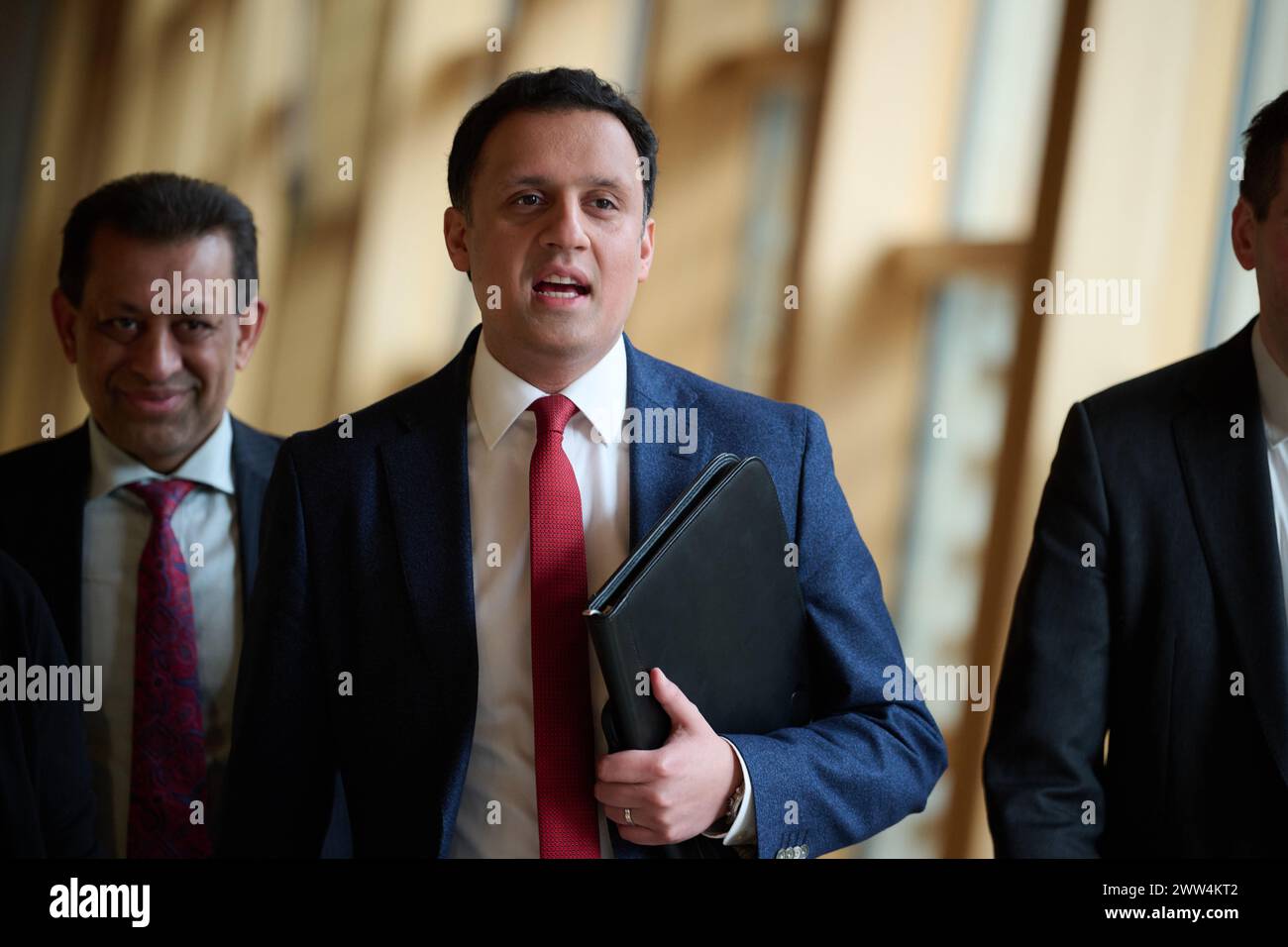 Edinburgh Scotland, UK 21 March 2024. Scottish Labour Leader Anas ...